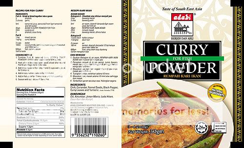 la luna: Packaging Design - Curry Powder