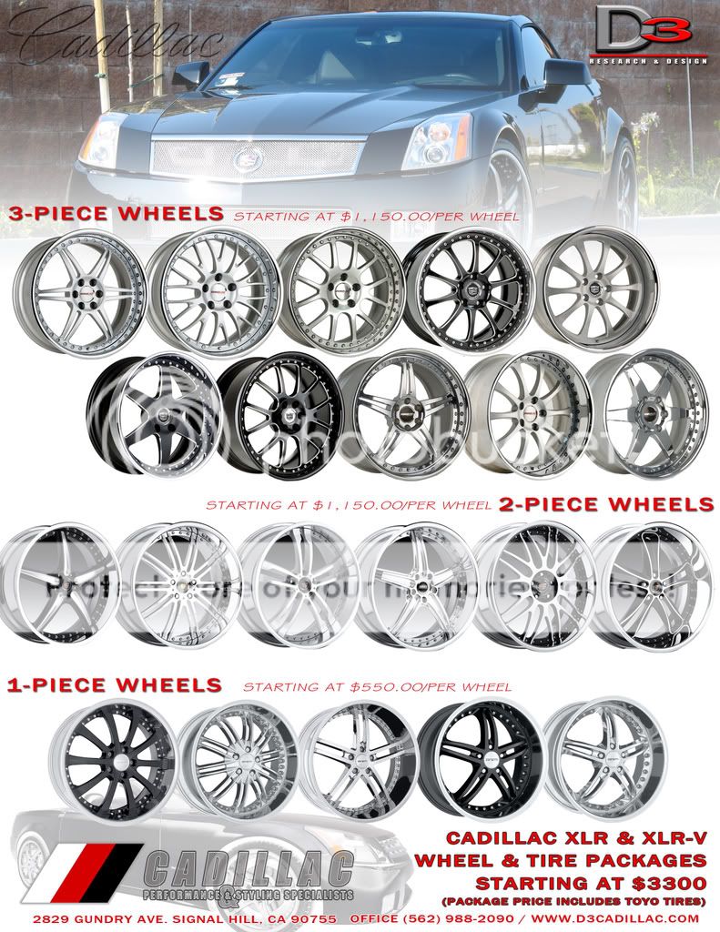 D3 2008 XLR Wheel Packages | Cadillac Owners Forum